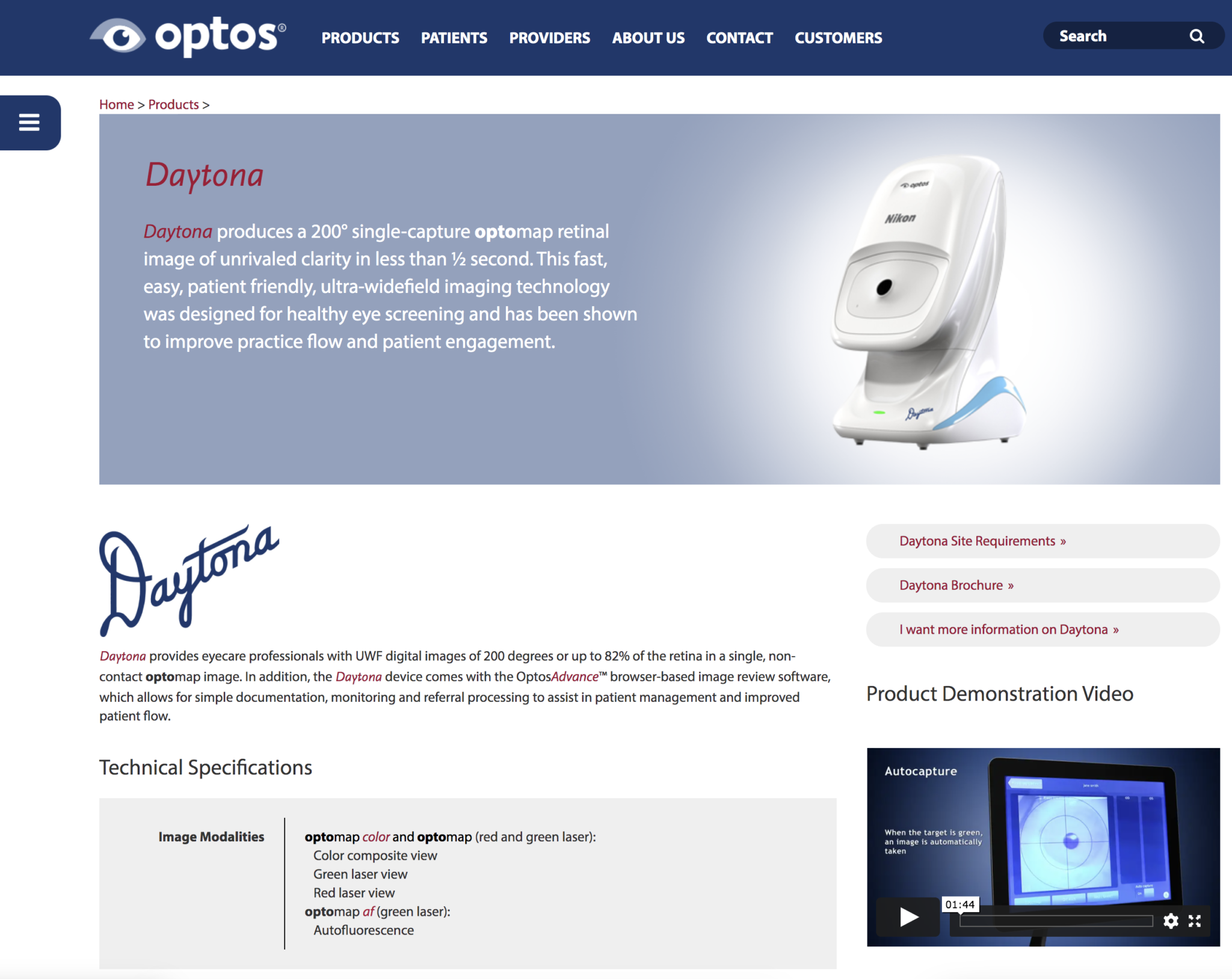 Optos Daytona Eye Retina Scanners December 13th 2020 – exZACKta MOUNTas